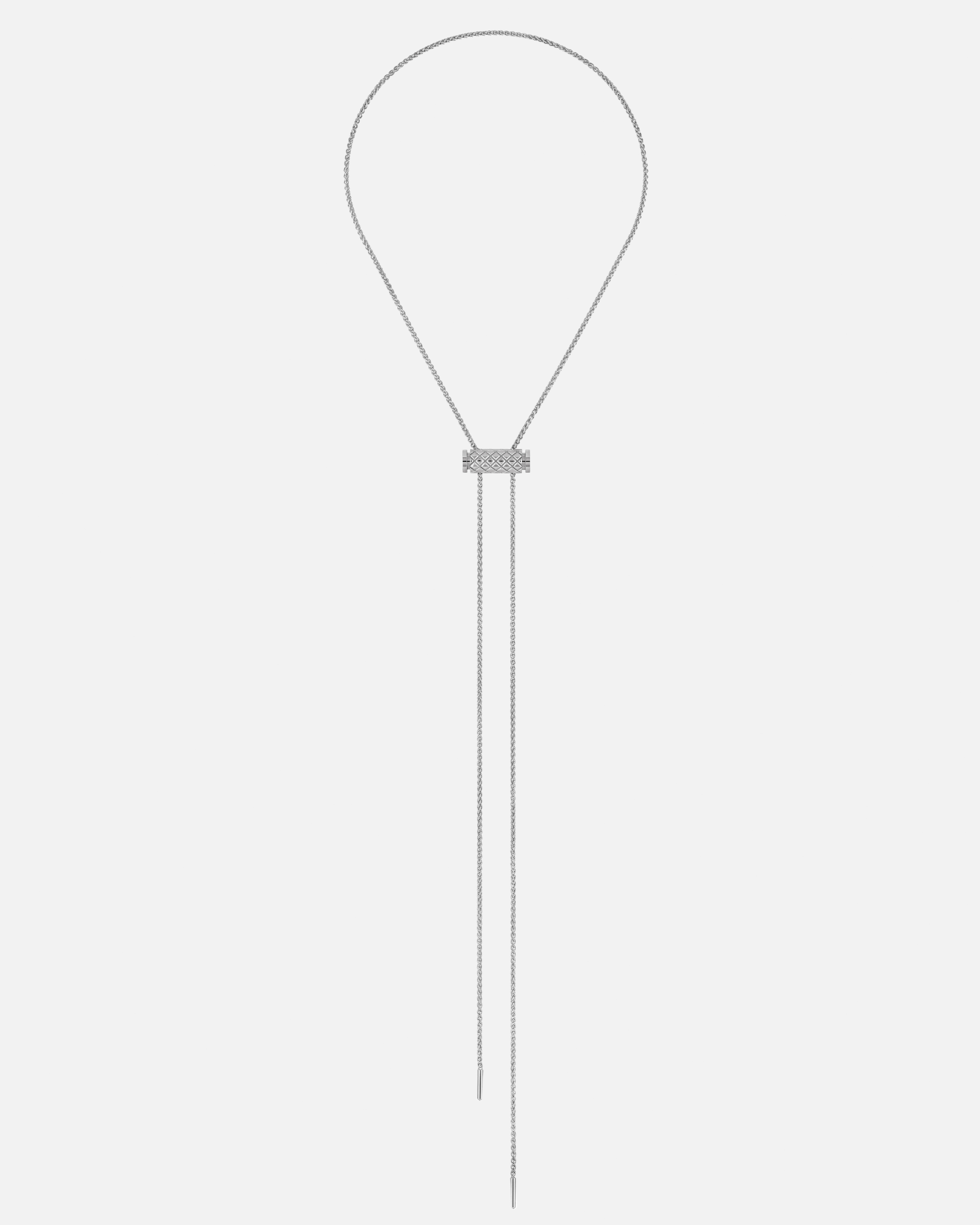 Gold Latch Pendant on GM Chain in 18k White Gold | Nouvel Heritage