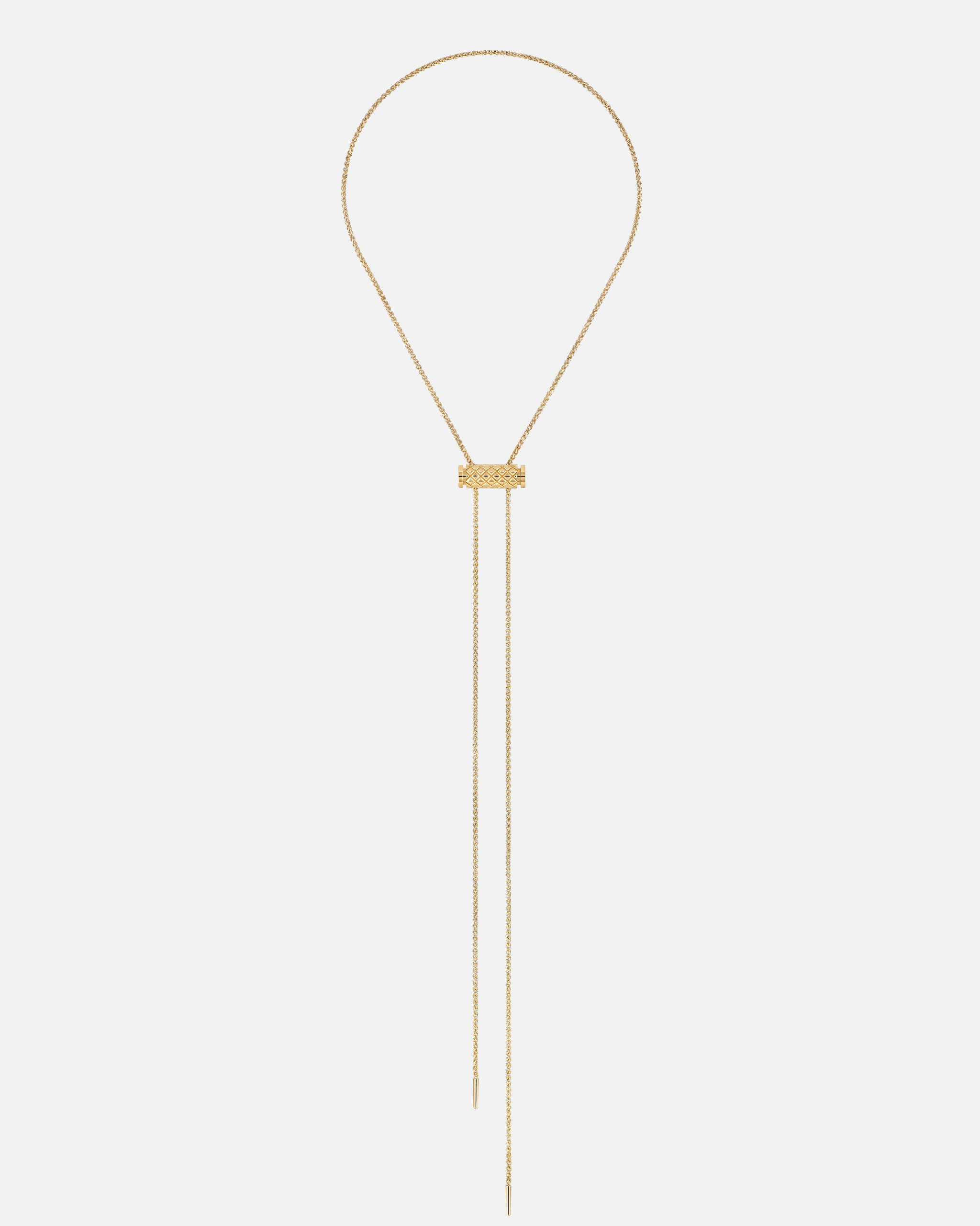 Gold Latch Pendant on GM Chain | Nouvel Heritage